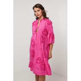 Lin Passion Leinen-Kleid in Pink - 76% | Gr&ouml;&szlig;e 38/40 | Damen-kleider