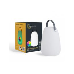 LIFA LIVING LED-Tischleuchte in Wei&szlig; - (H)33 x &Oslash; 23 cm - 66% | Tischleuchten