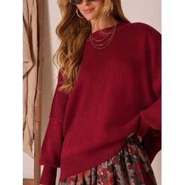 Milan Kiss Pullover in Bordeaux - 62% | Gr&ouml;&szlig;e S | Damen-pullover-cardigans