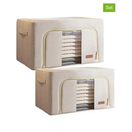 Joybos 2er-Set: Kleiderboxen in Creme - 67% | Kisten-koerbe