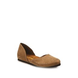 Comfortfusse Leder-Ballerinas in Sand - 52% | Gr&ouml;&szlig;e 42 | Damen-ballerinas