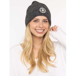 Zwillingsherz M&uuml;tze "Wild at Heart" in Anthrazit - 46% | Damen-muetzen-caps