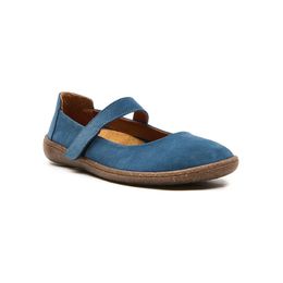 Comfortfusse Leder-Ballerinas "Jeylo" in Blau - 50% | Gr&ouml;&szlig;e 42 | Damen-ballerinas