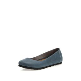 Comfortfusse Leder-Ballerinas in Dunkelblau - 50% | Gr&ouml;&szlig;e 40 | Damen-ballerinas