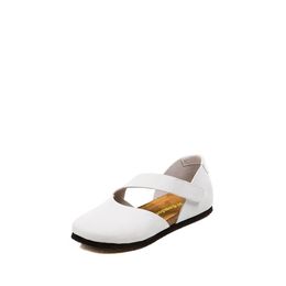 Comfortfusse Leder-Ballerinas in Wei&szlig; - 50% | Gr&ouml;&szlig;e 40 | Damen-ballerinas