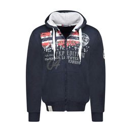 Geographical Norway Sweatjacke "Gelegant" in Dunkelblau - 68% | Gr&ouml;&szlig;e L | Herren-sweatshirts-jacken