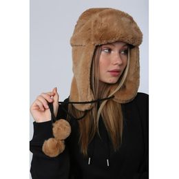 Lucky Bees M&uuml;tze in Camel - 71% | Damen-muetzen-caps