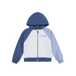 Levi's Kids Sweatjacke in Wei&szlig;/ Blau - 60% | Gr&ouml;&szlig;e 140 | Kinder-sweatshirts-jacken