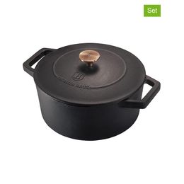 Berlinger Haus 2tlg. Set: Kasserolle in Schwarz - &Oslash; 24 cm - 74% | Kochgeschirr