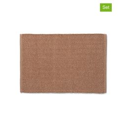 LYNGBY 2er-Set: Tischsets "Herringbone" in Braun - (L)43 x (B)30 cm - 30% |