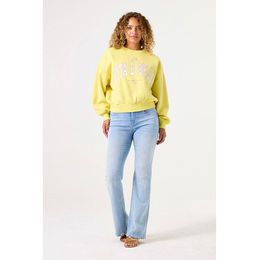 Garcia Sweatshirt in Gelb - 51% | Gr&ouml;&szlig;e M | Damen-sweatshirts-jacken