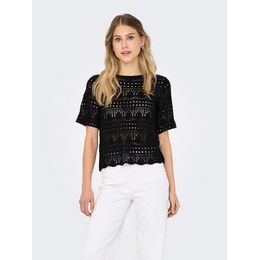 Jacqueline de Yong JDY Strickshirt in Schwarz - 44% | Gr&ouml;&szlig;e XS | Damen-tops