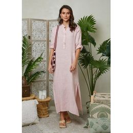 Lin Passion Leinen-Kleid in Rosa - 81% | Gr&ouml;&szlig;e 36/38 | Damen-kleider