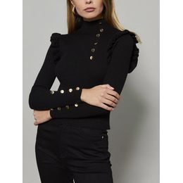Milan Kiss Longsleeve in Schwarz - 37% | Gr&ouml;&szlig;e M | Damen-tops