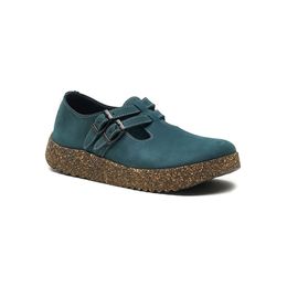Comfortfusse Leder-Slipper in Blau - 50% | Gr&ouml;&szlig;e 36 | Damen-schuhe-halbschuhe