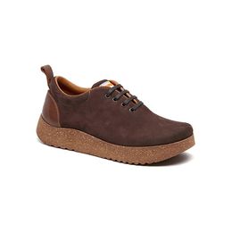 Comfortfusse Leder-Sneakers in Braun - 50% | Gr&ouml;&szlig;e 44 | Damen-sneakers