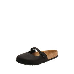 Comfortfusse Leder-Clogs in Schwarz - 52% | Gr&ouml;&szlig;e 35 | Damen-pantoletten