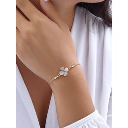 Nakkash Vergold. Armband mit Zirkonia und Perlmutt - 79% | Schmuck