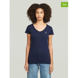 G-Star Raw G-Star 2er-Set: Shirts in Wei&szlig;/ Dunkelblau - 25% | Gr&ouml;&szlig;e L | Damen-tops