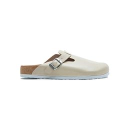 Comfortfusse Leder-Clogs in Beige - 50% | Gr&ouml;&szlig;e 36 | Damen-pantoletten