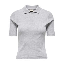 Jacqueline de Yong JDY Poloshirt in Grau - 35% | Gr&ouml;&szlig;e L | Damen-tops
