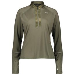 Puma Funktionsjacke "Run Graphic Knit" in Khaki - 64% | Gr&ouml;&szlig;e L | Damen-outdoorjacken