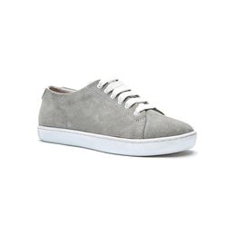 Comfortfusse Leder-Sneakers in Grau - 50% | Gr&ouml;&szlig;e 39 | Damen-sneakers