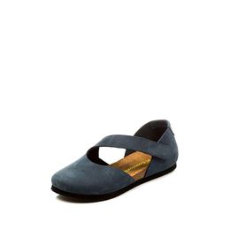 Comfortfusse Leder-Ballerinas in Dunkelblau - 50% | Gr&ouml;&szlig;e 40 | Damen-ballerinas