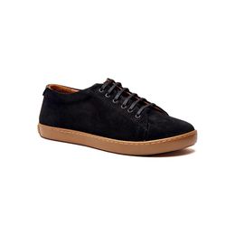 Comfortfusse Leder-Sneakers in Schwarz - 50% | Gr&ouml;&szlig;e 45 | Herrensneakers