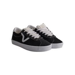 Vans Leder-Sneakers "Sport" in Schwarz/ Wei&szlig; - 48% | Gr&ouml;&szlig;e 45 | Herrensneakers
