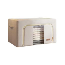 Joybos Faltbare Kleiderbox in Beige - 66 l - 58% | Kisten-koerbe
