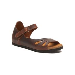 Comfortfusse Leder-Sandalen in Braun - 50% | Gr&ouml;&szlig;e 39 | Damen-sandalen