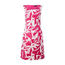 comma, COMMA Sommerkleid Damen Gr&ouml;&szlig;e 34 magenta / wei&szlig;
