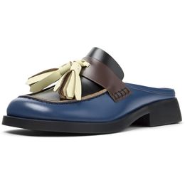Camper Pantolette 'Twins' Damen Gr&ouml;&szlig;e 38 blau / braun / pastellgelb / schwarz
