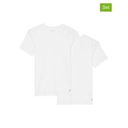 Marc O'Polo Marc O ́Polo 2er-Set: Shirts in Wei&szlig; - 37% | Gr&ouml;&szlig;e XXL | Herren-plussize