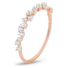 DI GIORGIO Ros&eacute;vergold. Ring mit Edelsteinen - 54% | Gr&ouml;&szlig;e 56 | Schmuck