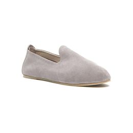 Comfortfusse Leder-Slipper in Grau - 50% | Gr&ouml;&szlig;e 37 | Damen-schuhe-halbschuhe