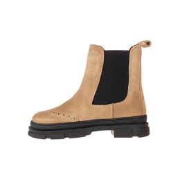 lamino Leder-Chelsea-Boots in Beige - 69% | Gr&ouml;&szlig;e 33 | Kinderstiefeletten