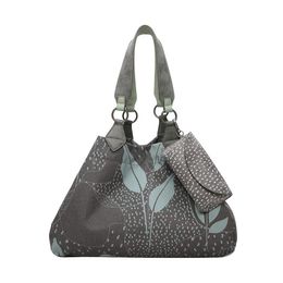 Fritzi aus Preussen Fritzi aus Preu&szlig;en Shopper "Izzy" in Grau/ T&uuml;rkis - (B)42 x (H)29 x (T)15 cm - 40% | Damen-taschen