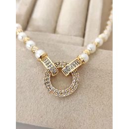 Nakkash Perlen-Halskette mit Edelsteinen - (L)42 cm - 79% | Schmuck