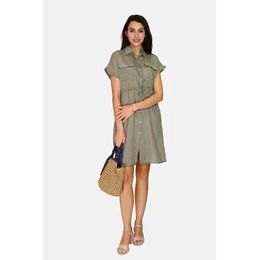 Le Jardin du Lin Leinen-Kleid in Khaki - 72% | Gr&ouml;&szlig;e 42 | Damen-kleider