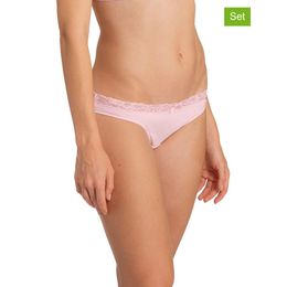 Dorina 5er-Set: Slips in Beige/ Anthrazit/ Rosa - 50% | Gr&ouml;&szlig;e L | Damen-unterteile