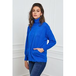 Jos&eacute;fine Rollkragenpullover "Elona" in Blau - 71% | Gr&ouml;&szlig;e XL | Damen-pullover-cardigans