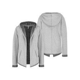 Sublevel Sweatjacke in Grau - 56% | Gr&ouml;&szlig;e M | Damen-sweatshirts-jacken