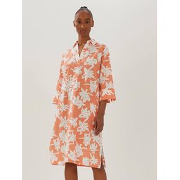 someday Kleid in Orange/ Wei&szlig; - 63% | Gr&ouml;&szlig;e 36 | Damen-kleider