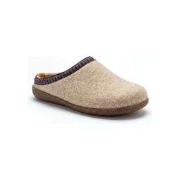 Comfortfusse Woll-Hausschuhe "Scoti" in Beige - 50% | Gr&ouml;&szlig;e 36 | Damen-pantoletten