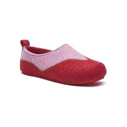 Comfortfusse Hausschuhe in Rosa/ Rot - 50% | Gr&ouml;&szlig;e 38 | Damen-pantoletten