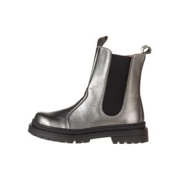 lamino Leder-Chelsea-Boots in Silber - 64% | Gr&ouml;&szlig;e 28 | Kinderstiefeletten