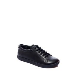 Comfortfusse Leder-Sneakers in Schwarz - 50% | Gr&ouml;&szlig;e 40 | Damen-sneakers