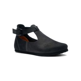 Comfortfusse Leder-Ballerinas in Schwarz - 50% | Gr&ouml;&szlig;e 36 | Damen-ballerinas